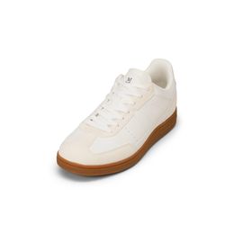 Marc O'Polo Sneaker MARC O'POLO "aus edlem Rindleder", Herren, Gr. 43, sanftes wei&szlig;, Obermaterial: 100% Leder, unifarben, Schuhe Sneaker