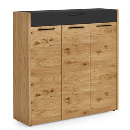 Pharao24.de Garderobenschuhschrank Schuhgarderobe mit einer Schublade 126 cm hoch