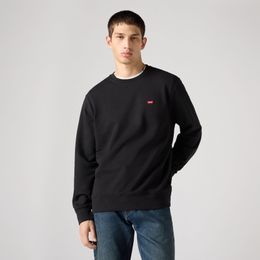 Levi's Sweatshirt LEVI'S "SWEATSHIRT NEW ORIGINAL CREW", Herren, Gr. XL, schwarz (mineral schwarz), angeraute Sweatware, Obermaterial: 100% Baumwolle, unifarben, normal normal, Rundhals, Rippb&uuml;ndchen, Sweatshirts Sweatshirt, Innen weich angeraut
