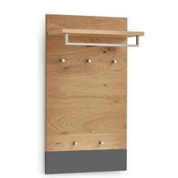 Pharao24.de Wandgarderobe Garderobenpaneel Made in Germany mit 5 Kleiderhaken