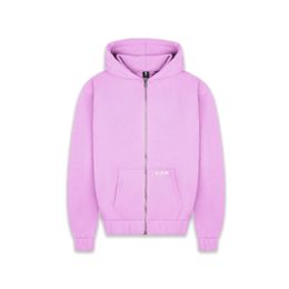Sweatjacke DROPSIZE "Dropsize Herren Super Heavy Blank Zip-Hoodie", Herren, Gr. XXL, pink, 70% Baumwolle, 30% Polyester, unifarben, Sweatjacken Sweatjacke
