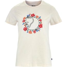 Fj&auml;llr&auml;ven FJ&Auml;LLR&Auml;VEN Fj&auml;llblomster Fox T-Shirt Damen - Gr&ouml;&szlig;e S - wei&szlig;