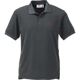 Fj&auml;llr&auml;ven FJ&Auml;LLR&Auml;VEN Crowley Pique Poloshirt Herren - Gr&ouml;&szlig;e L - grau