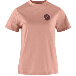Fj&auml;llr&auml;ven FJ&Auml;LLR&Auml;VEN Fox Boxy Logo T-Shirt Damen - Gr&ouml;&szlig;e XS - rosa