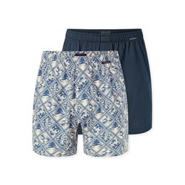 Weiter Boxer Schiesser "Boxershorts Multipacks", Damen, Gr. 9, 927, sonstiges, Single Jersey, Obermaterial: 100% Baumwolle, weit, Unterhosen, ideal als Geschenk, mit Eingriff