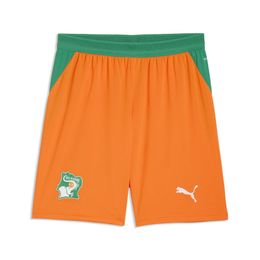 Sporthose Puma "Elfenbeink&uuml;ste Shorts Herren", Herren, Gr. XXL, Normalgr&ouml;&szlig;en, rickie orange sport gr&uuml;n, Obermaterial: 100% Polyester. Besatz: 12% Elasthan, 88% Polyester. Einsatz: 100% Polyester, regular fit, Hosen Sporthose