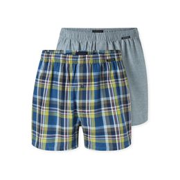 Weiter Boxer Schiesser "Boxershorts Multipack", Herren, Gr. 6, 910, sonstiges, Webqualit&auml;t, Obermaterial: 100% Baumwolle, weit, Unterhosen, Eingriff mit Knopf, elastischer Bund, lockere Passform