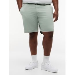 Tommy Hilfiger Big & Tall Chinoshorts "BT-DENTON 9.5 ESS TWILL-B", Herren, Gr. 44, N-Gr, minty grau, Web, Obermaterial: 97% Baumwolle, 3% Elasthan, TOMMY HILFIGER BIG & TALL, ca. Mitte Knie, Hosen Chinoshorts, Twill, slim fit, Gro&szlig;e Gr&ouml;&szlig;en