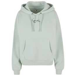 Kapuzenpullover Karl Kani "Karl Kani Damen", Damen, Gr. XS, lightmint, 80% Baumwolle, 20% Polyester, oversize, ohne Ausschnitt, Pullover Kapuzenpullover