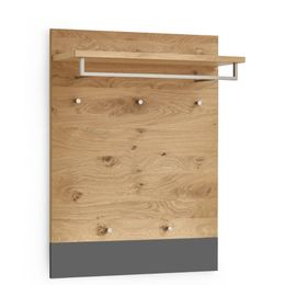 Pharao24.de Wandgarderobe H&auml;ngegarderobe 106 cm hoch und 80 cm breit