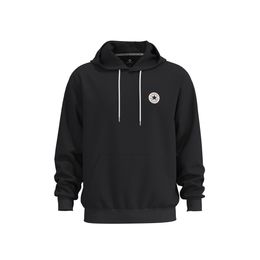 Kapuzensweatshirt Converse "CHUCK PATCH HOODIE", Herren, Gr. XL, schwarz, Obermaterial: 80% Baumwolle, 20% Polyester, Sweatshirts, mit Kapuze, sportlicher Stil, f&uuml;r aktive Freizeitgestaltung