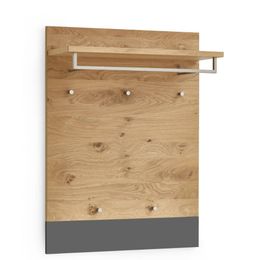 Pharao24.de Wandgarderobe H&auml;ngegarderobe 106 cm hoch und 80 cm breit