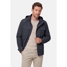 Outdoorjacke NEW CANADIAN, Gr. 24, dunkelblau, 100% Polyester, unifarben, normal, ohne Ausschnitt, Jacken Outdoorjacke, mit Kapuze und verstellbarem Kragen