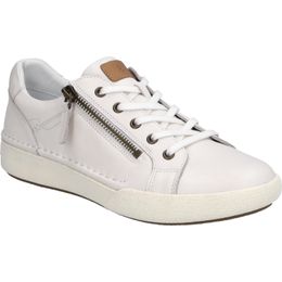 Sneaker Josef Seibel "Claire 03, weiss", Damen, Gr. 41, wei&szlig;, Obermaterial: 100% Rindsleder Leather cow., Schuhe Sneaker
