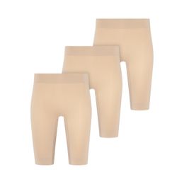 Panty Jockey "Skimmies", Damen, Gr. L, beige, Single Jersey, Obermaterial: 86% Polyamid, 14% Elasthan, unifarben, Unterhosen Panty, (3er Pack), nahtloses Design, Mikrofaser