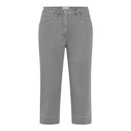 5-Pocket-Jeans RAPHAELA BY Brax "Style CAREN CAPRI", Damen, Gr. 52K (26), Kurzgr&ouml;&szlig;en, dunkelgrau, Denim/Jeans, 88% Baumwolle, 9% Elastomultiester, 3% Elasthan, Jeans 5-Pocket-Jeans