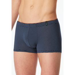 Boxer Schiesser "Long Life Soft", Herren, Gr. 6, 801, blau, Single Jersey, Obermaterial: 75% Modal, 15% Polyester, 10% Elasthan, k&ouml;rpernah, Unterhosen, ohne Eingriff, in elastischer Single-Jersey Qualit&auml;t