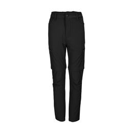 Zip-off-Hose Killtec "KOS 107 BYS PNTS", Kinder, Gr. 164, Normalgr&ouml;&szlig;en, schwarz, Obermaterial: 100% Polyester, Hosen, Kinderhose, schnelltrocknend, abzippbare Beine, Stretch