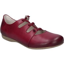 Slipper Josef Seibel "Fiona 04, berry", Damen, Gr. 36, rot (berry), Obermaterial: 100% Rindsleder Leather cow., Schuhe Slipper