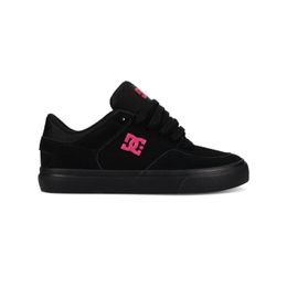 Sneaker DC Shoes "Onyx", Damen, Gr. 10(42), schwarz, schwarz, pink, Obermaterial:89, 4% Leder, 1, 8% Synthetik, 8, 8% Microfaser;, Schuhe Sneaker