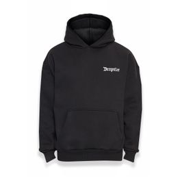 Kapuzensweatshirt DROPSIZE "Dropsize Herren Dropsize Heavy Oversize Embo Hoodie", Herren, Gr. L, schwarz, 70% Baumwolle, 30% Polyester, Sweatshirts