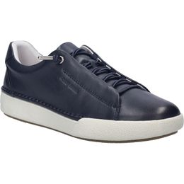 Sneaker Josef Seibel "Claire 24, indigo", Herren, Gr. 40, blau (indigo), Obermaterial: 100% Rindsleder Leather cow., Schuhe Sneaker