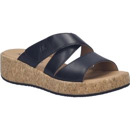 Slipper Josef Seibel "Evita 04, schwarz", Damen, Gr. 38, schwarz, Obermaterial: 100% Rindsleder Leather cow., Schuhe Slipper