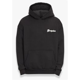 Kapuzensweatshirt DROPSIZE "Dropsize Herren Dropsize Heavy Oversize Sky iSthe Limit Hoodie", Herren, Gr. M, schwarz, 70% Baumwolle, 30% Polyester, bedruckt, Sweatshirts