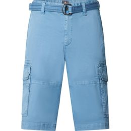 Cargobermudas Jan Vanderstorm "Cargobermuda ALGUT", Herren, Gr. 74, N-Gr, blau (hellblau), Obermaterial: 98% Baumwolle CO. 2% Elasthan EL., Hosen