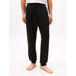 Sweathose, Herren, Gr. M (50), N-Gr, schwarz, Sweatware, Obermaterial: 50% Baumwolle, 50% Polyester, Tommy Hilfiger Underwear, normal, Hosen Sweathose, Lounge-Jogginghose, regular fit, elastischer Bund
