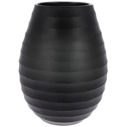 Tischvase Goebel "Slate Black", schwarz, H:23cm &Oslash;:17cm, Glas, Vasen, Tischvase, Vase aus Glas, handgefertigt und mundgeblasen, H&ouml;he ca. 23 cm