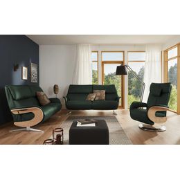 himolla Ledersofa gr&uuml;n Ma&szlig;e (cm): B: 187 H: 106 T: 92.0 Sofas > Sofas nach Material > Ledersofas &raquo; Sofa DE