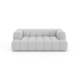 3-Sitzer HOMSY BY ANA JOHNSON "XL BOUBELLE Design-Sofa extra tief, Bubble-Optik, Breite 217 cm", hellgrau, B:217cm H:75cm T:135cm, 100% Polyester, Sofas, 3-Sitzer, hoher Sitzkomfort dank Wellenunterfederung, XL Sitztiefe 100 cm