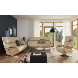 himolla Ledersofa beige Ma&szlig;e (cm): B: 187 H: 106 T: 92.0 Sofas > Sofas nach Material > Ledersofas &raquo; Sofa DE
