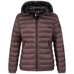 Steppjacke LPO "GILMOUR MELVILLE VI Women", Damen, Gr. 40 (M), braun, 100% Polyester, figurbetont, mit innenliegendem Gummizug, Jacken Steppjacke, auch in Gro&szlig;en Gr&ouml;&szlig;en erh&auml;ltlich