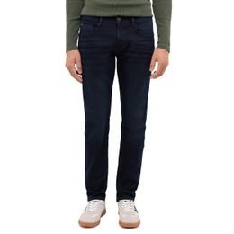 Slim-fit-Jeans Mustang "Herren Style Oregon Slim K", Herren, Gr. 30, L&auml;nge 34, 901 dunkelblau, Denim/Jeans, 83% Baumwolle, 16% Polyester, 1% Elasthan, slim fit, Jeans Slim-fit-Jeans