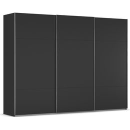 Schwebet&uuml;renschrank Rauch "Kleiderschrank Schrank Garderobe Schlafzimmerschrank CONTIDO", schwarz, B:301cm H:223cm T:68cm, Holzwerkstoff, Schr&auml;nke, Schwebet&uuml;renschrank, aus hochwertigem Material in 6 Breiten 2 Griff-Farben MADE IN GERMANY