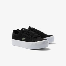Sneaker Lacoste "ZIANE PLATFORM 123 2 CFA", Damen, Gr. 39, schwarz, Textil, Schuhe Sneaker