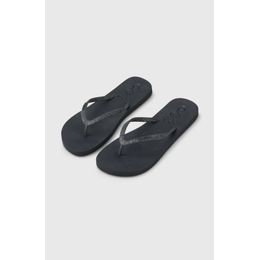 O`Neill Zehentrenner O'NEILL "PROFILE GLITTER SANDALS", Damen, Gr. 41, schwarz out, Synthetik, Schuhe Zehentrenner, sportlicher Stil, leicht profilierte Gummisohle, ohne Verschluss