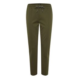 Stoffhose oxmo "Stoffhose OXHellas", Damen, Gr. XL, N-Gr, gr&uuml;n (ivy gr&uuml;n), Obermaterial: 73% Polyester PES. 23% Viskose CV. 4% Elasthan EL., unifarben, regular fit kn&ouml;chelfrei, Hosen Stoffhose