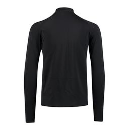 Rash Guard Puma "Puma SWIM MEN LONG SLEEVE RASH GUARD", Herren, Gr. S, schwarz, Obermaterial: 80% Polyamid, 20% Elasthan, figurbetont h&uuml;ftlang, ohne Ausschnitt, Shirts Rash Guard, mit kleinem Stehkragen, lange &Auml;rmel