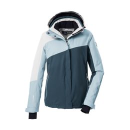Skijacke Killtec "KSW 26 WMN SKI JCKT", Damen, Gr. 36, blau (hellblau), Obermaterial: 100% Polyester;Futter: 100% Polyester;F&uuml;llung: 100% Polyester, Jacken Skijacke, Wind- und wasserdichte Skijacke, atmungsaktiv, viele Taschen