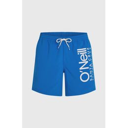 O`Neill Badeshorts O'NEILL "ORIGINAL CALI 16'' SWIMSHORTS", Herren, Gr. XL (54), N-Gr, victoria blau, Obermaterial: 100% Polyester, Badehosen Badeshorts, mit seitlichen Eingrifftaschen und Ges&auml;&szlig;tasche, mit Stickerei am Bein