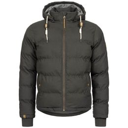 Winterjacke Alessandro Salvarini "A. Salvarini Herren Winterjacke AS282", Herren, Gr. M, grau (dunkelgrau), Obermaterial: 100% Baumwolle CO., Jacken Winterjacke
