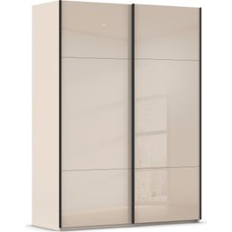 Schwebet&uuml;renschrank Rauch "Kleiderschrank Schrank Garderobe Schlafzimmerschrank CONTIDO", beige (beige, glas beige (champagner)), B:162cm H:223cm T:68cm, Holzwerkstoff, Schr&auml;nke, Schwebet&uuml;renschrank, aus hochwertigem Material in 6 Breiten 2 Griff-Farben MADE IN GERMANY
