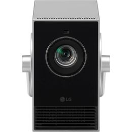 LG Beamer "CineBeam Q Laser 4K Projektor", silber, B:8cm H:13,5cm T:13,5cm, Beamer, Beamer