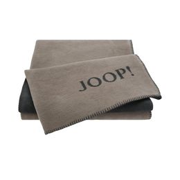JOOP! Wohndecke JOOP! Uni-Doubleface grau Baumwollmischgewebe Ma&szlig;e (cm): B: 150 Accessoires > Decken > Wohndecken &raquo; Sofa DE