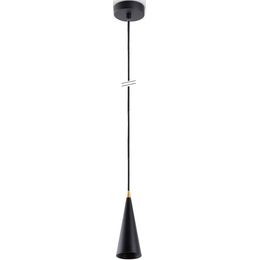 Paco Home Pendelleuchte "ROLLINA", schwarz, &Oslash; 9,5cm H: 25cm, Leuchten, H&auml;ngeleuchte Esszimmer K&uuml;chenlampe Metall Industrial Design GU10, Pendelleuchte