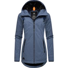 Winterjacke Ragwear "Winterjacke Zuzka Winter", Damen, Gr. 5XL, blau (indigo blau23), Obermaterial: 100% Polyester PES. Obermaterial: Futter: 100% Polyester PES. 100% Polyester PES., Jacken Winterjacke