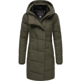 Wintermantel Ragwear "Wintermantel Pavla Coat", Damen, Gr. XXL, gr&uuml;n (schwarz olive), Obermaterial: 100% Polyester PES. Obermaterial: Futter: 100% Polyester PES. 100% Polyester PES., M&auml;ntel Wintermantel